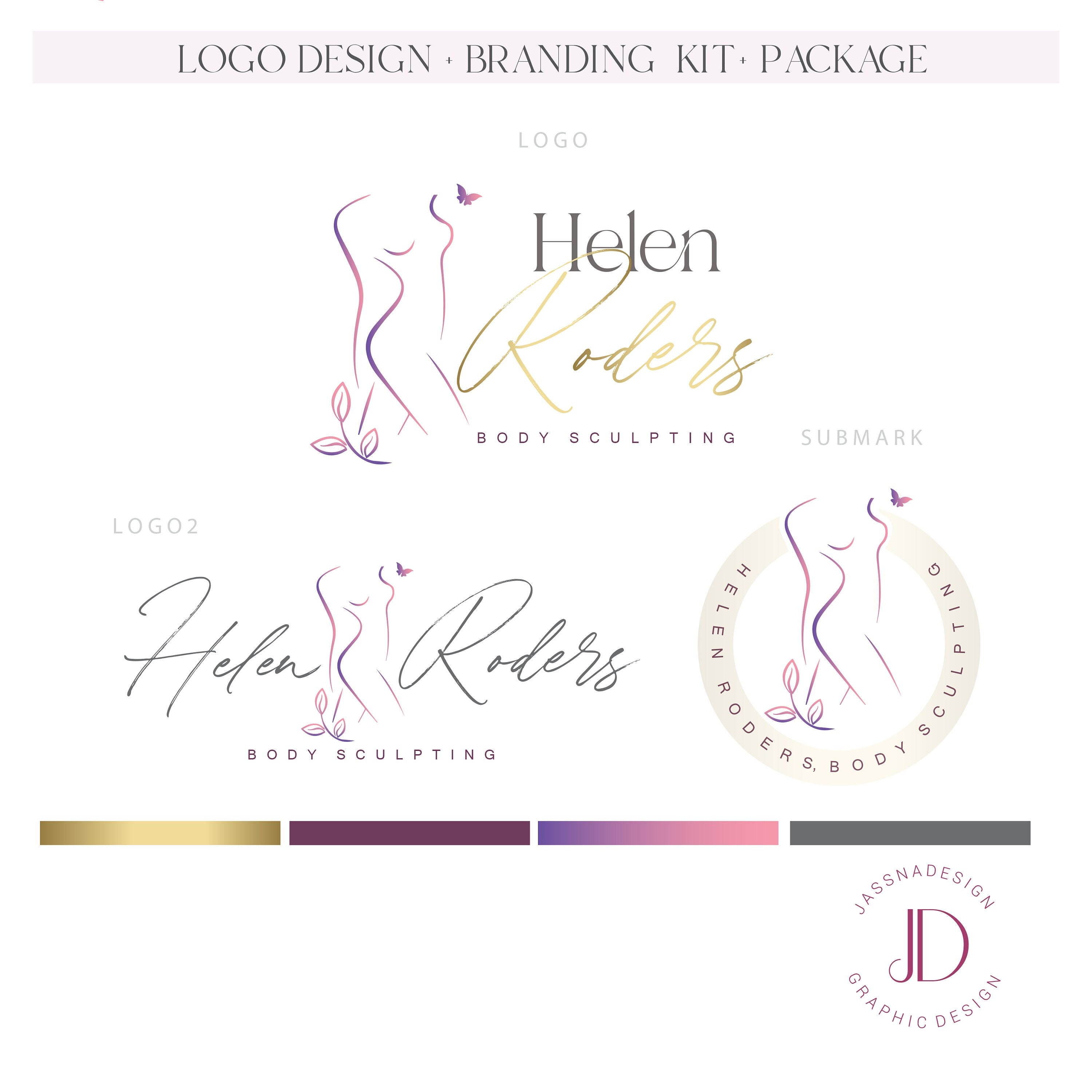 Body Sculpting Logo, Woman Shape Body Logo, Fitness Logo, Diet Wellness ...