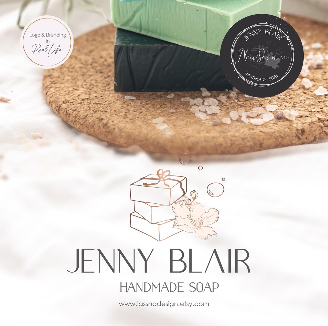 Handmade Soap Logo Design: Bath & Lotion Branding Set (AI/PNG/JPEG)119 ...