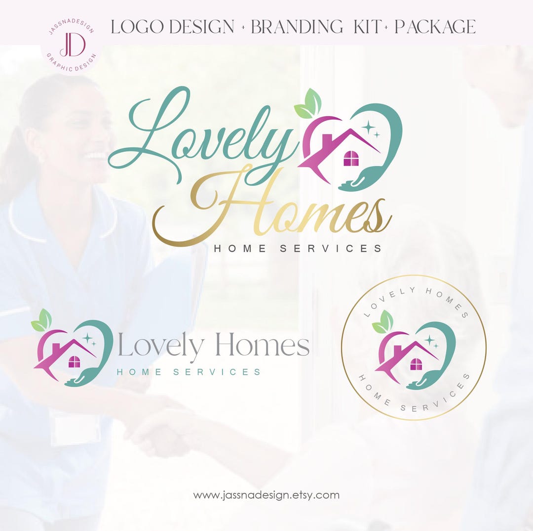 Home Care Logo and Branding Home Service Logo Home Assistant Logo ...