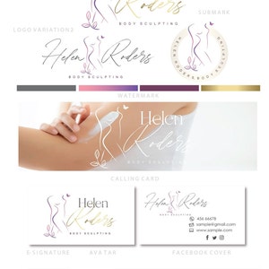 Body Sculpting Logo, Woman Shape Body Logo, Fitness Logo, Diet Wellness ...