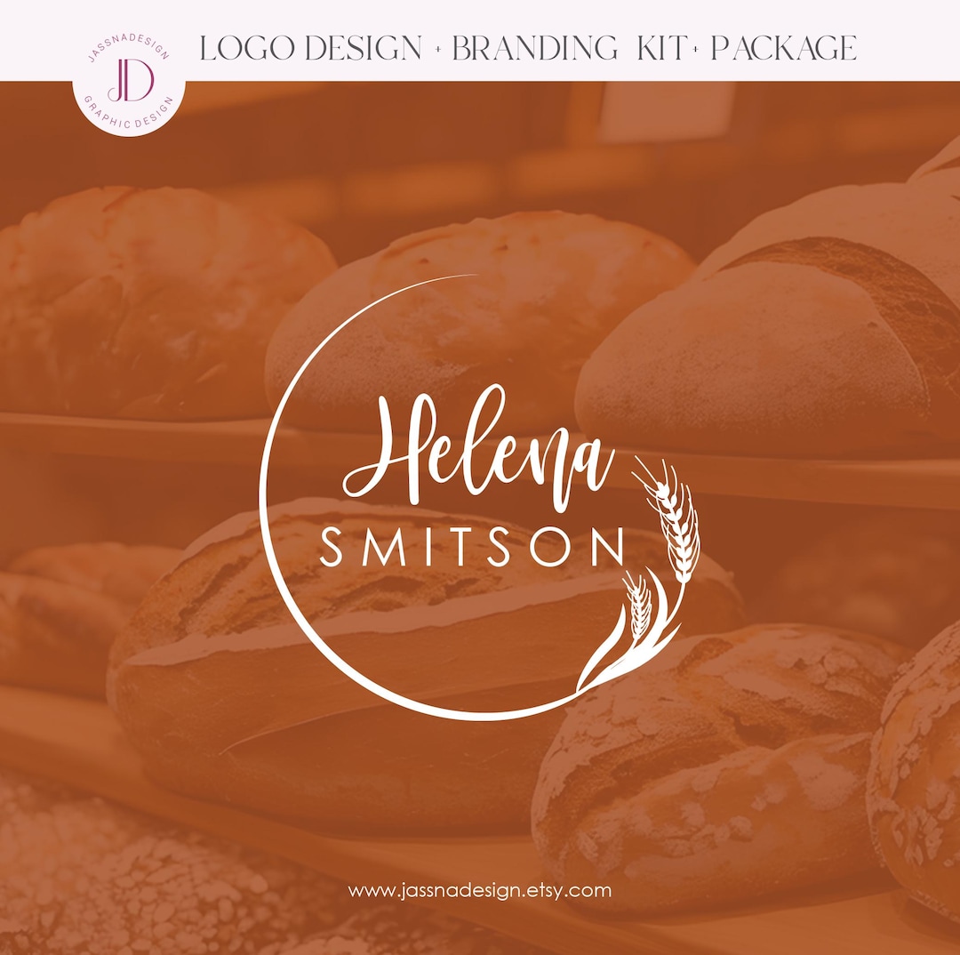 Bakery Logo, Wheat Bakery Branding, Bread Logo, Wheat Circle Branding ...