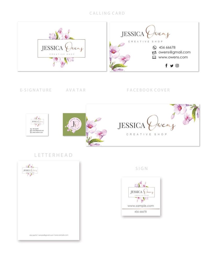 Spring Purple Flower Logo, Wedding Planner Logo, Event Planner Logo ...