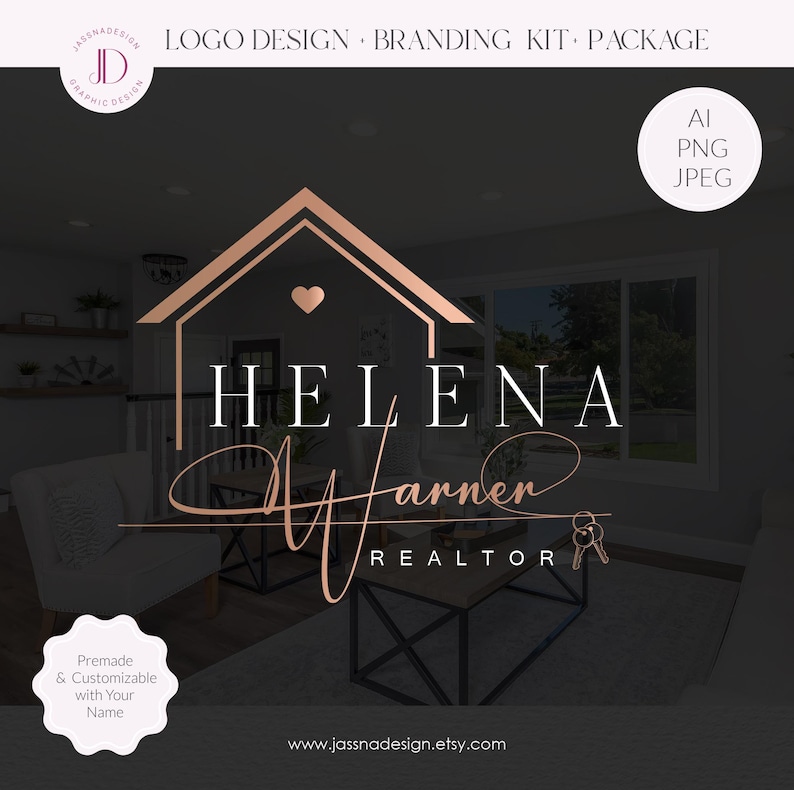 Realtor Signature Logo: Elegant Real Estate Branding (AI/PNG/JPEG) 251 ...