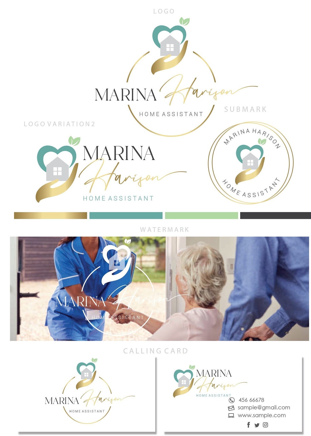 Home Care Logo and Branding Home Service Logo Home Assistant - Etsy