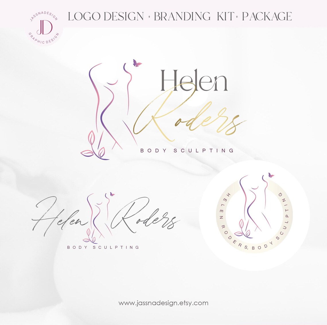 Body Sculpting Logo, Woman Shape Body Logo, Fitness Logo, Diet Wellness ...