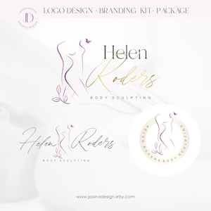 Body Sculpting Logo, Woman Shape Body Logo, Fitness Logo, Diet Wellness ...