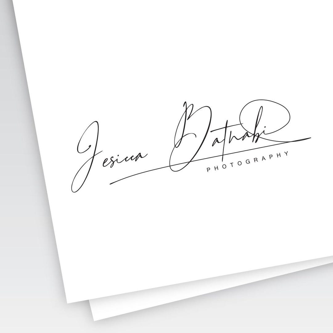 Personalized Signature Logo Elegant Logo Minimal Signature Art ...