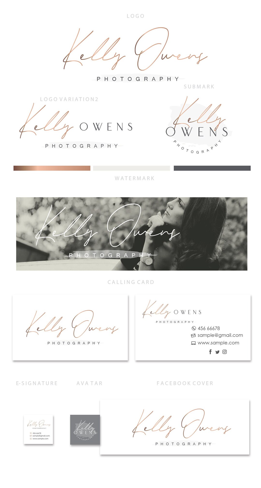 Signature Logo Design Photography Logo Design Lifestyle - Etsy