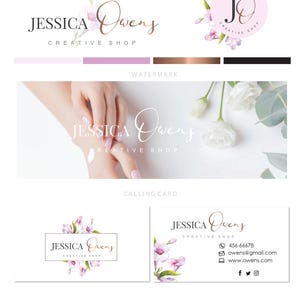Spring Purple Flower Logo, Wedding Planner Logo, Event Planner Logo ...