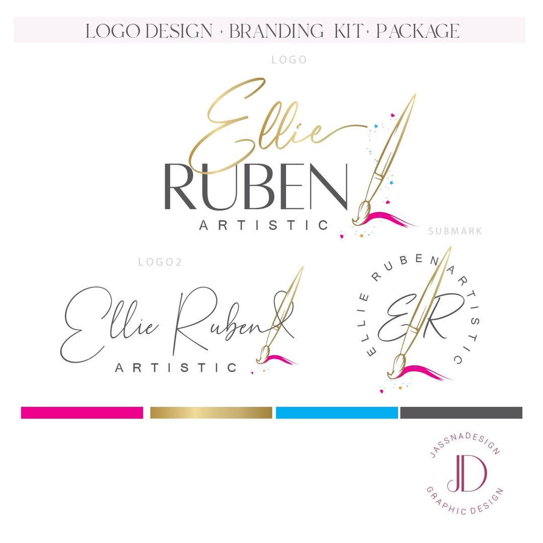 Art School Logo Brush Art Logo Magic Brush Logo Artist Designer Logo ...