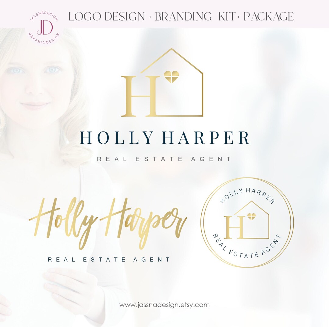 Realtor Logo and Branding Premade Real Estate House Logo Initials ...