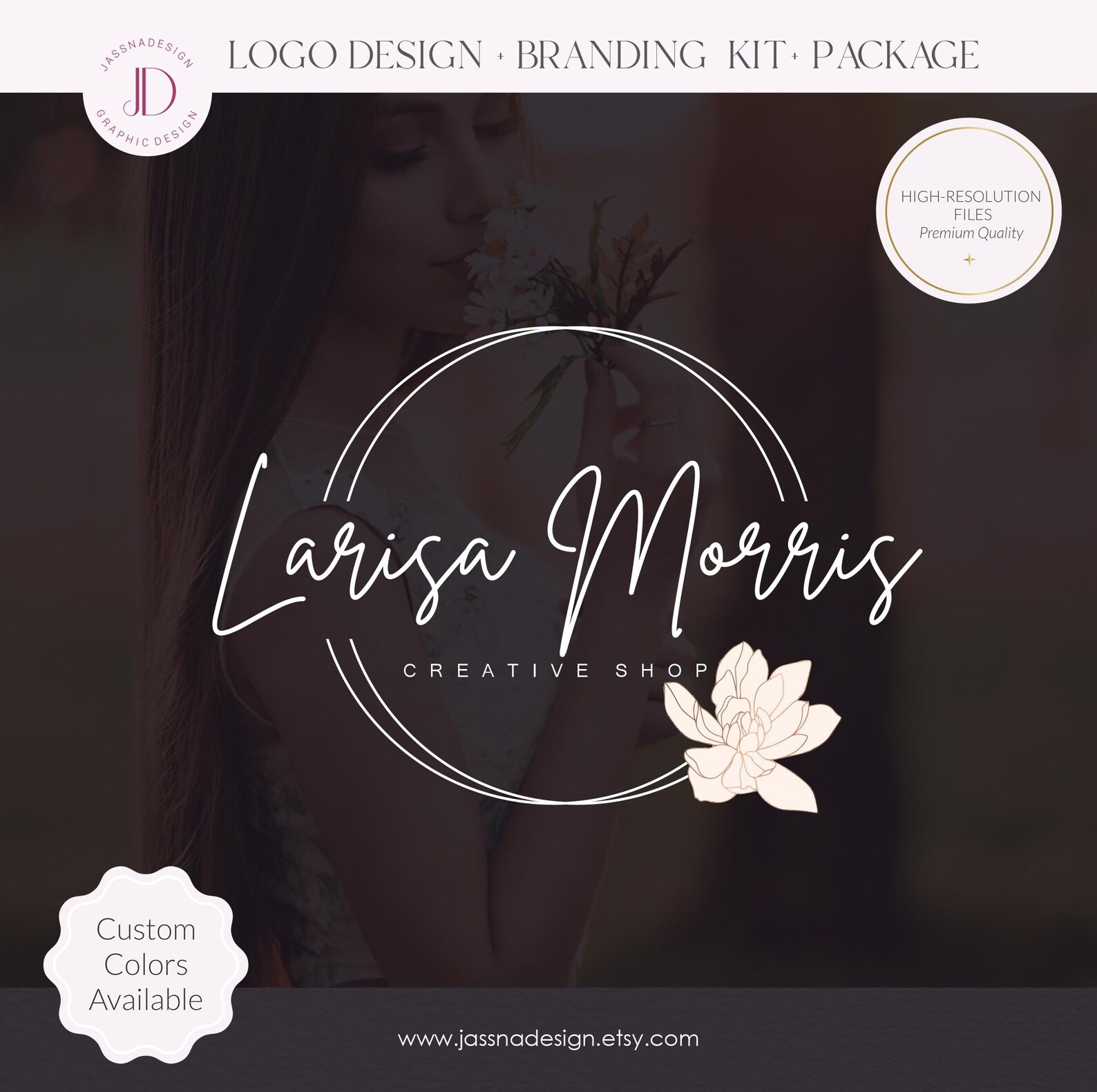 Magnolia Flower Logo: Cosmetic, Spa & Wellness Branding(ai/png/jpeg ...