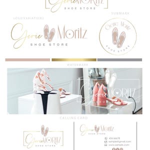 Shoe Store Logo Design: High Heels Boutique Branding Kit (AI/PNG/JPEG ...