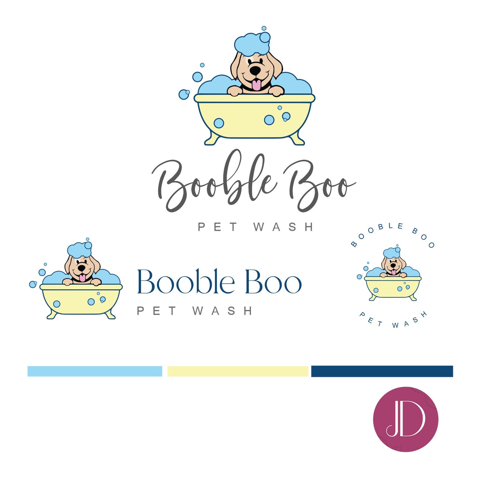 Pet Logo Pet Wash Logo Dog Bath Logo Pet Service Logo Pet Care Brand ...