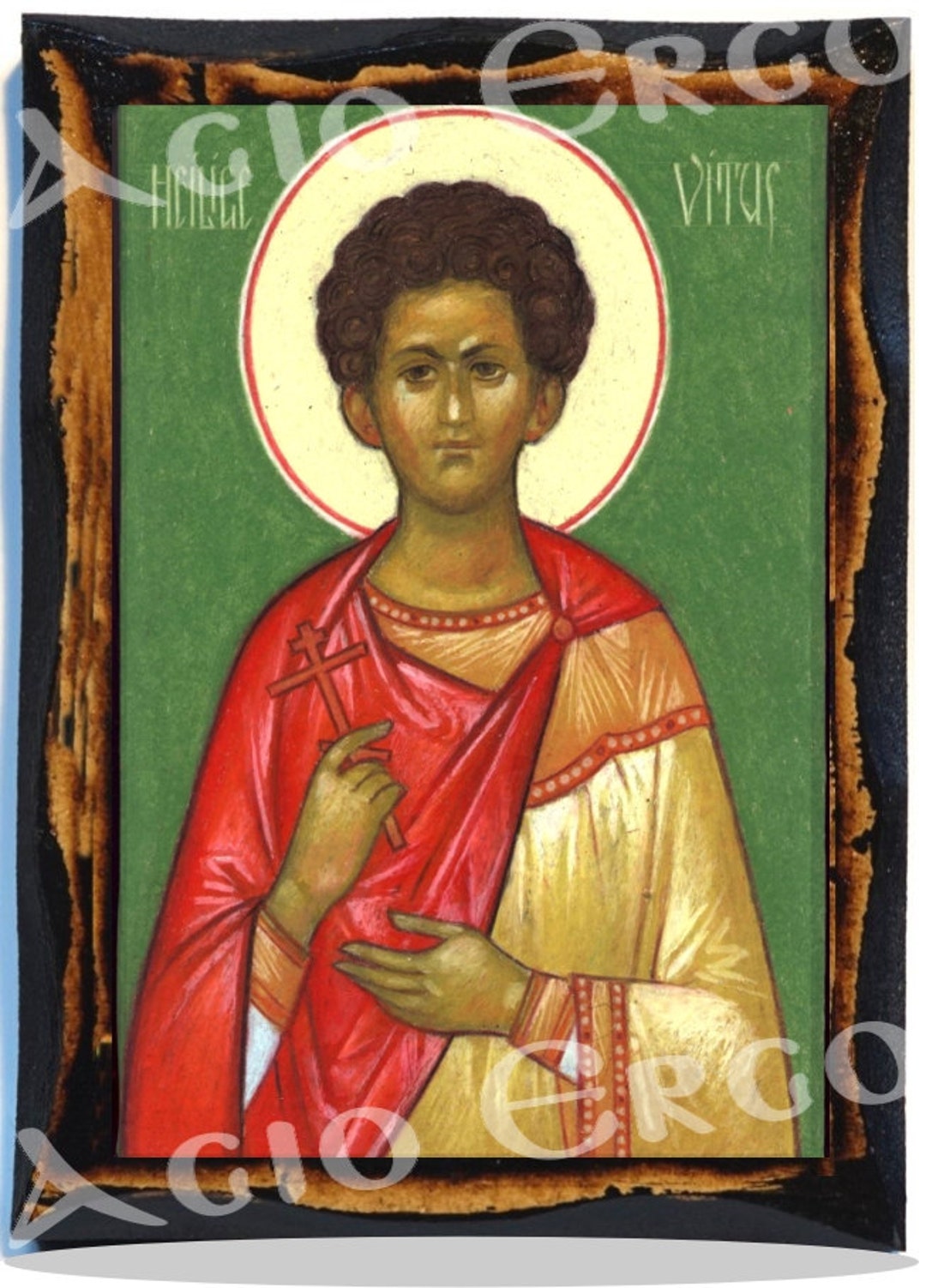 Saint Vitus Christian Catholic Icon on Wood - Etsy