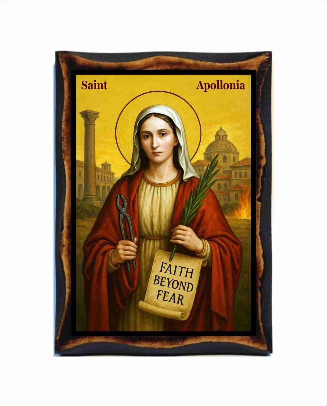 Saint Apollonia Byzantine Icon: Patron Saint of Dentistry - Etsy