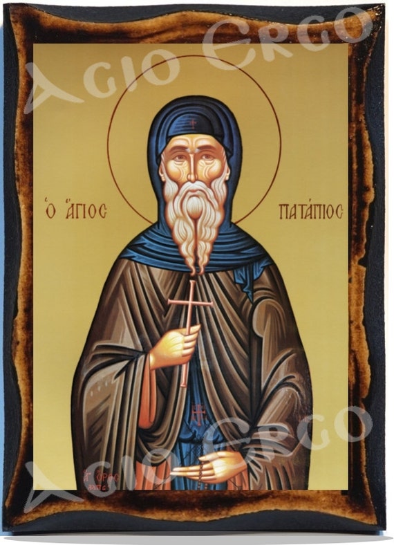 Saint Patapios of Thebes Greek Orthodox Russian Mount Athos | Etsy