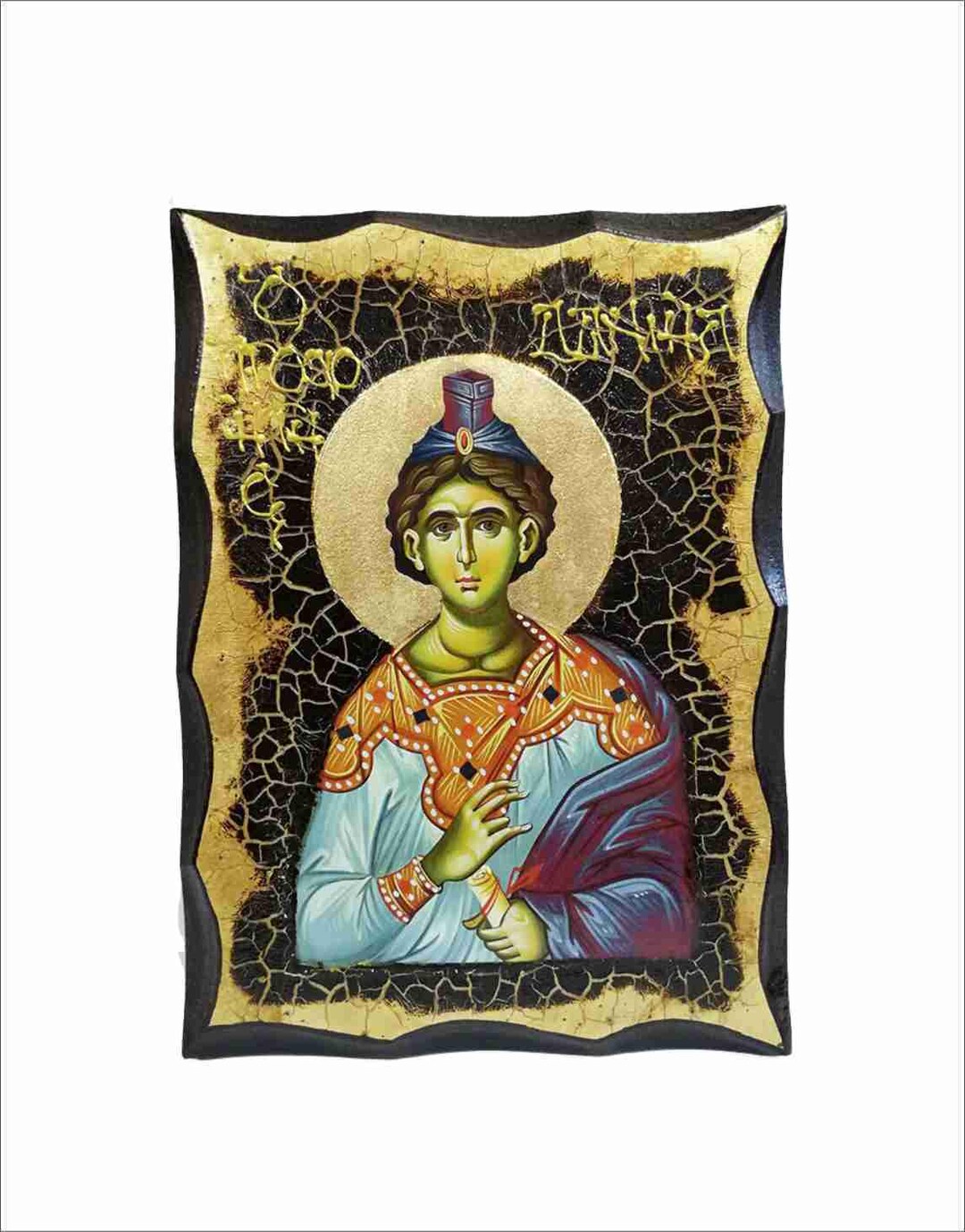 Handmade Prophet Daniel Wood Icon With 24K Golden Leaf - Etsy