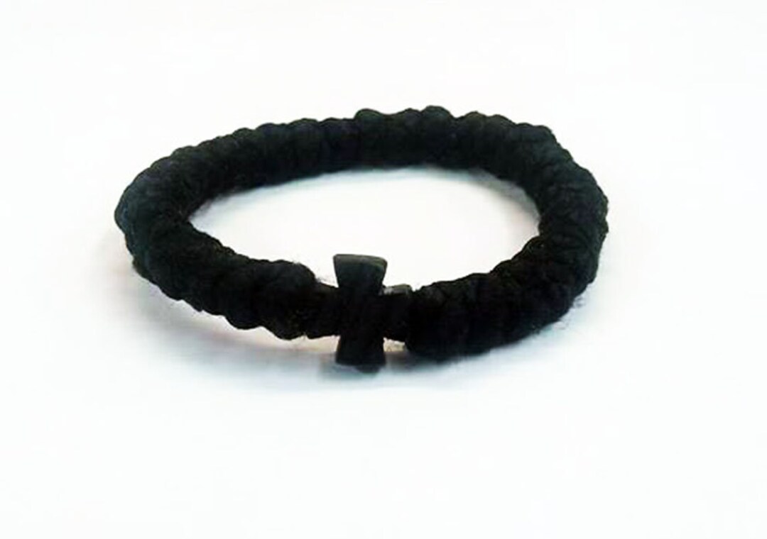 Prayer Rope 33 Knots Wool Wood Cross-with Holy Anointing Oil Authentic ...