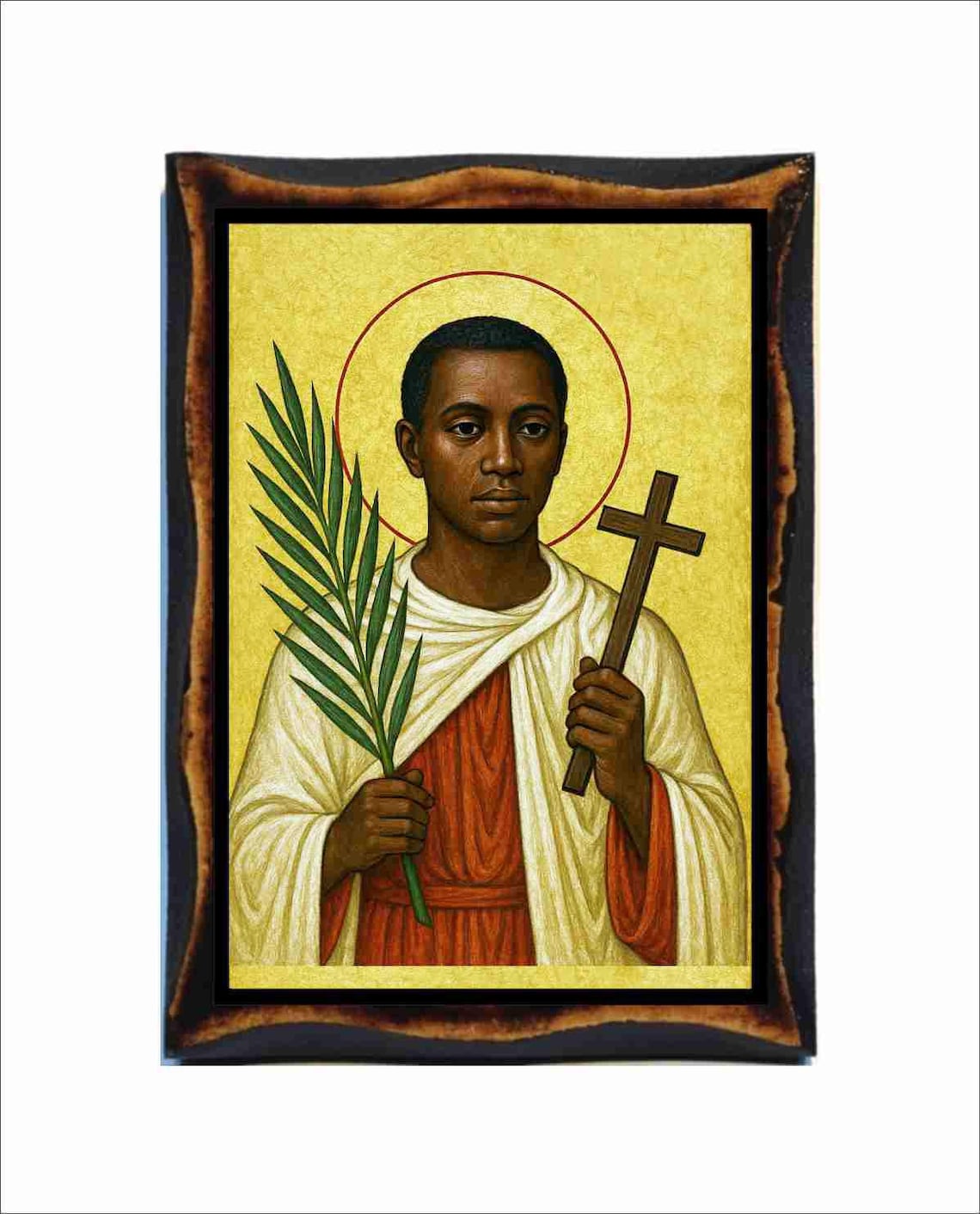Saint Charles Lwanga - Byzantine Art - Orthodox Catholic Holy Card on ...