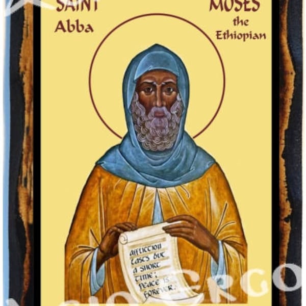 Orthodox Moses the Black Icon - Etsy