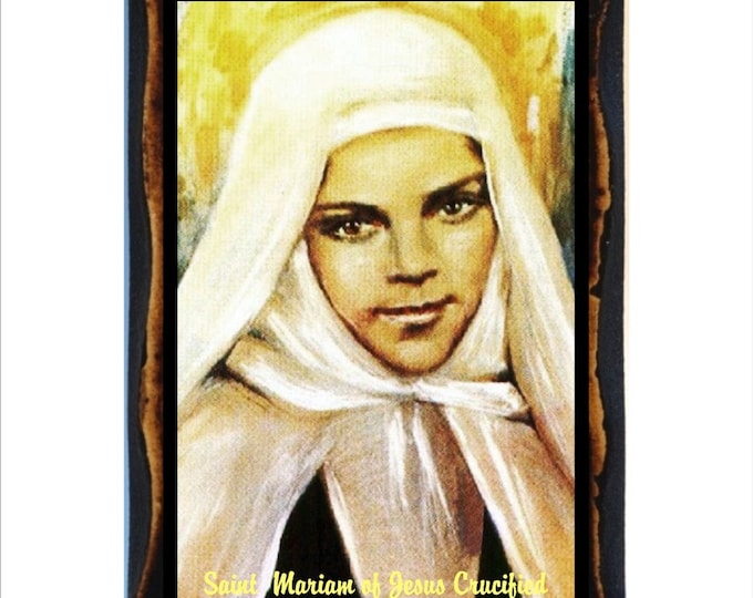 Prayer Card of Bl. Mary of Jesus Crucified Mariam Baouardy 1846-1878 - Etsy