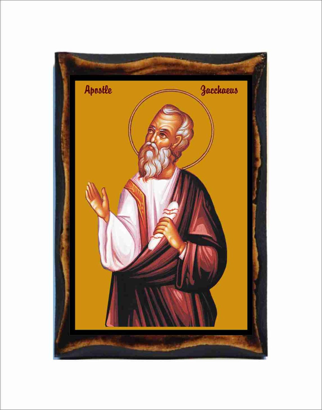 Saint Zacchaeus - Byzantine Art - Orthodox Catholic Holy Card on ...