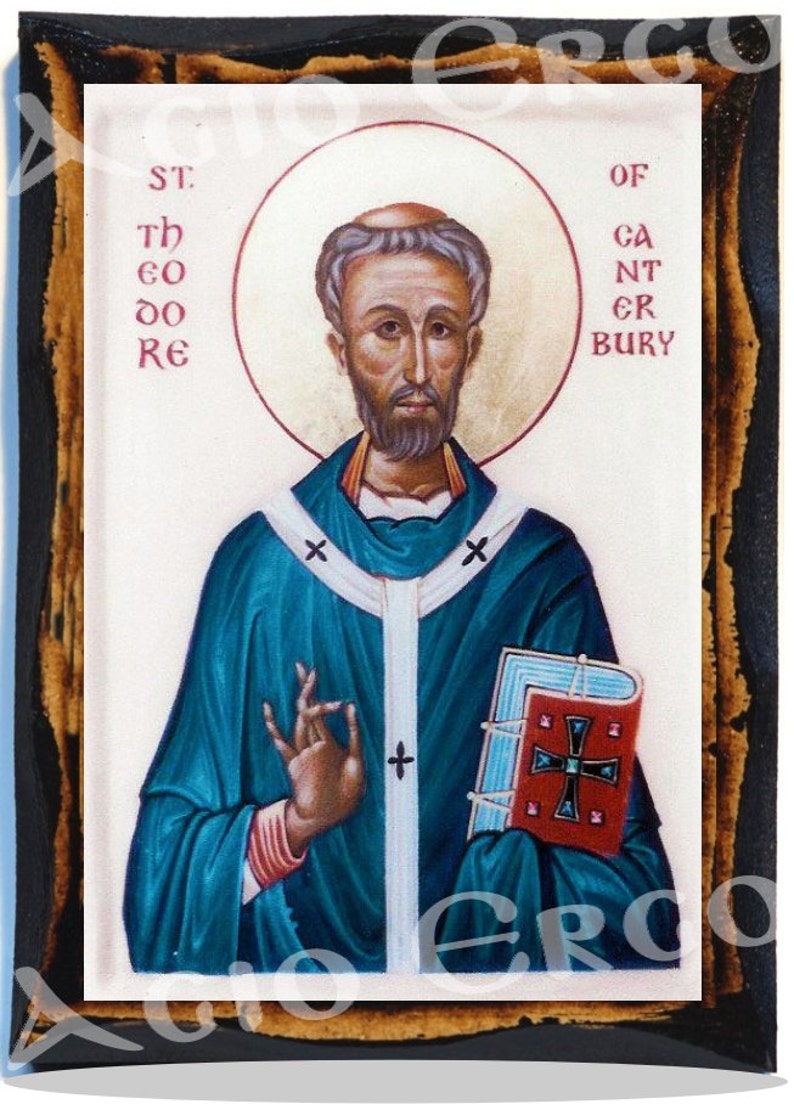 Saint Theodore of Tarsus the Archbishop of Canterbury Greek - Etsy