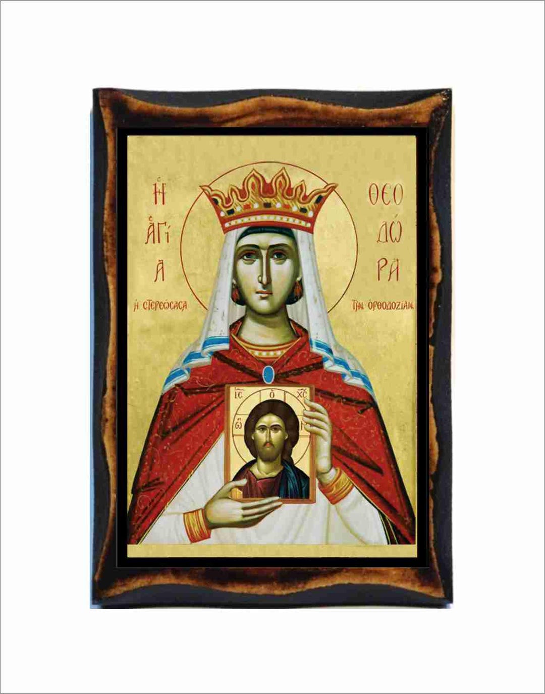 Saint Theodora Byzantine Empress Icon - Byzantine Art - Orthodox Holy ...