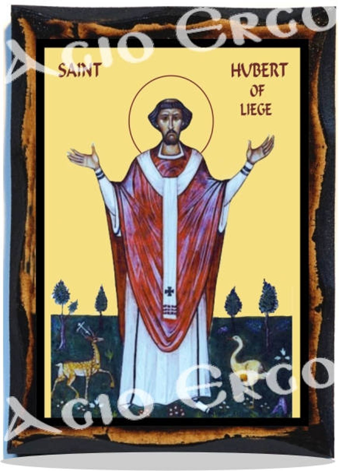 Saint Hubertus of Maastricht' Saint Hubert of Liège - Etsy