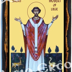 Saint Hubertus of Maastricht' Saint Hubert of Liège Catholic Christian ...