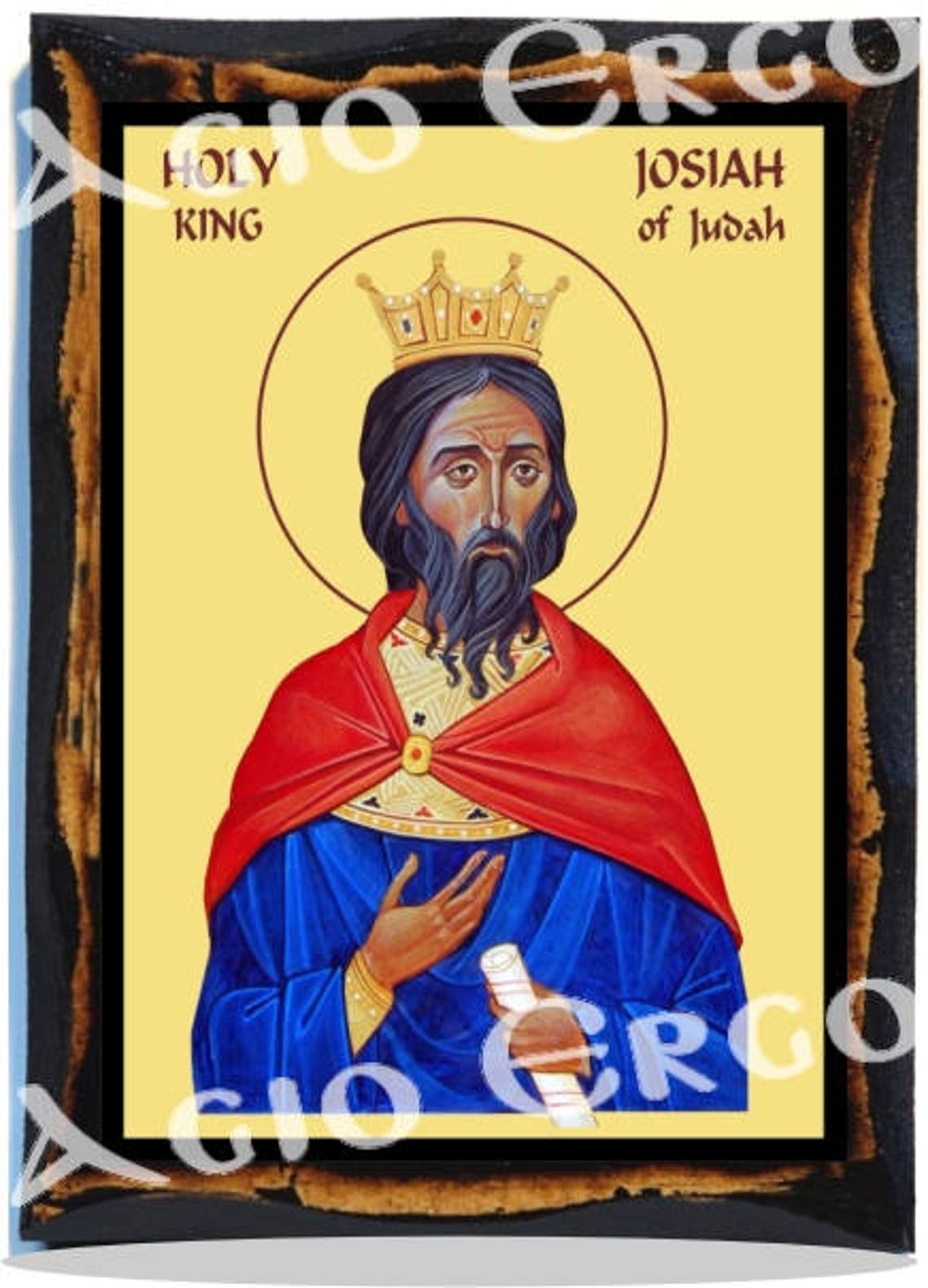 Saint Josiah King Of Judah Saint Josiah Or Yoshiyahu King Of Etsy