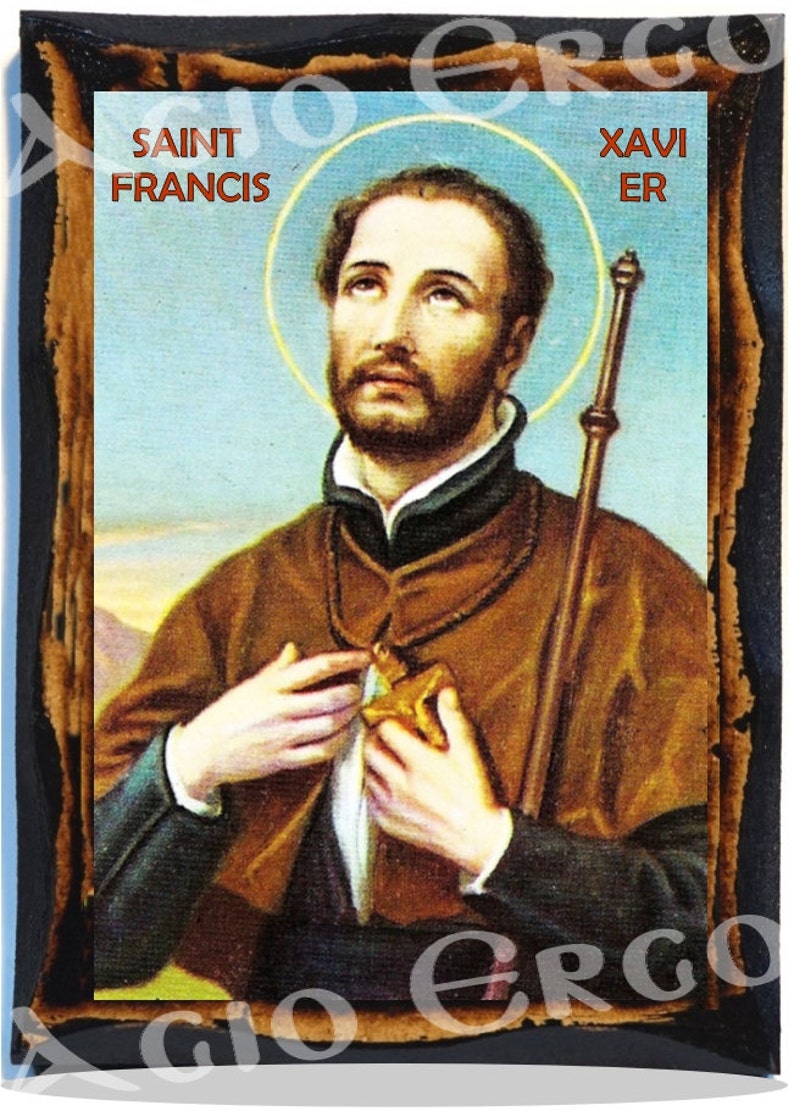 Saint Francis Xavier Catholic Christian Icon on Wood - Etsy