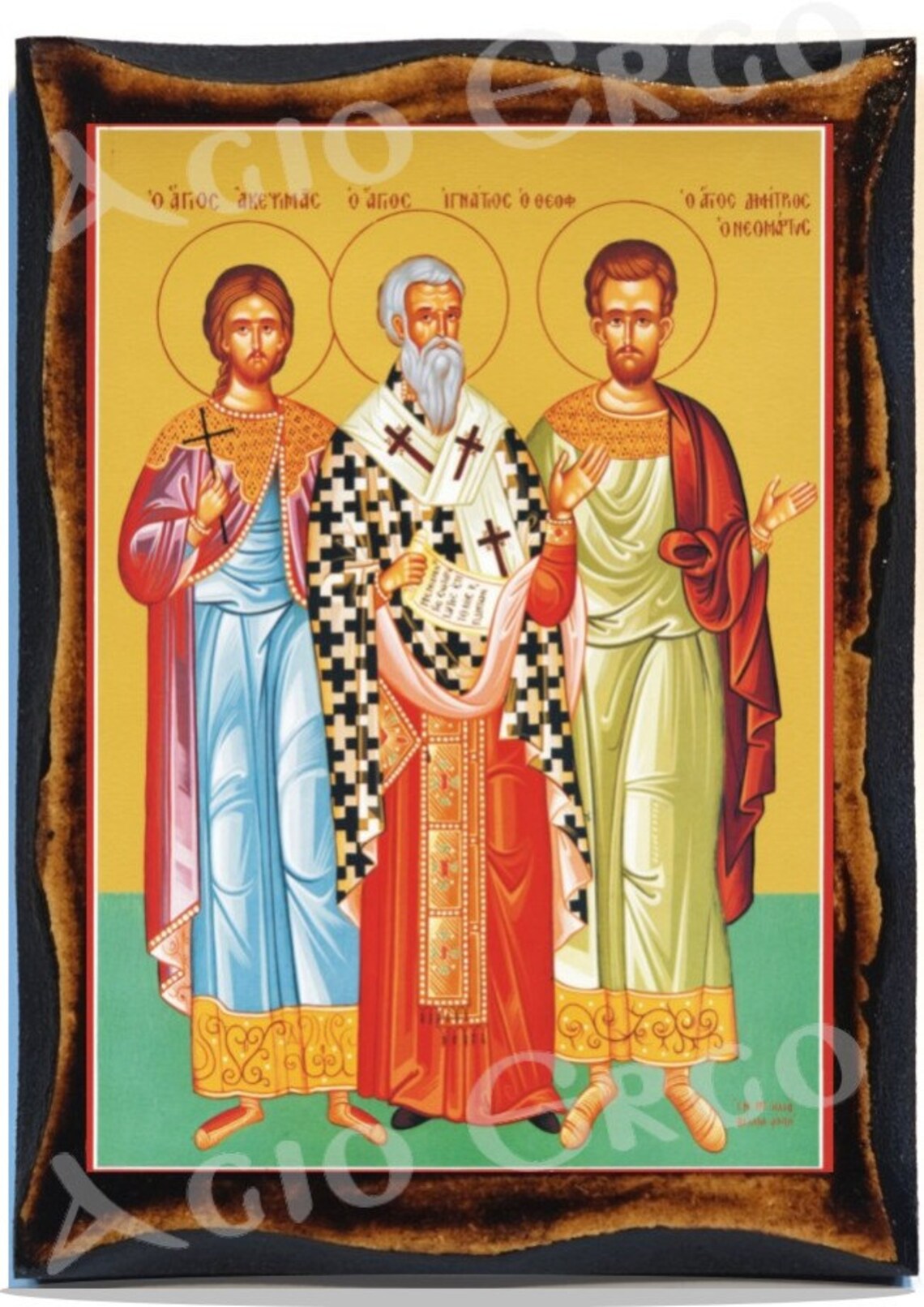 Saints Ignatius the God-bearingakepsimasdimitrios Greek | Etsy