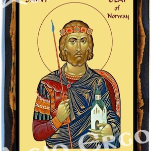 Saint Olaf II of Norway King of Norway Saint Olav II Haraldsson Orthodox Russian Christian Roman ...