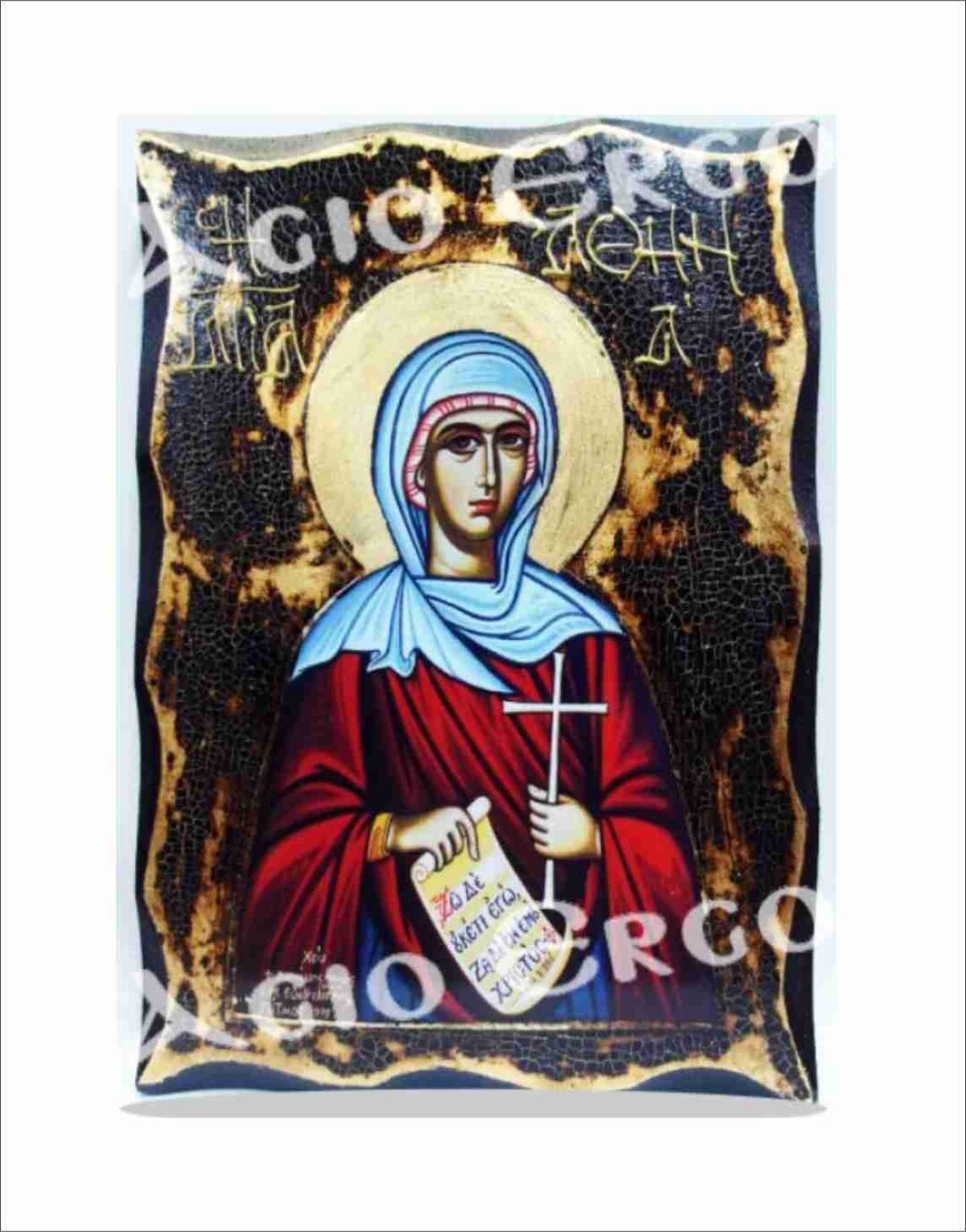 Santa Atenea Virgen Mártir Santa Atenea Santa Atena Athina Icono de ...