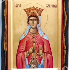 Saint Christina or Christine Greek Orthodox Russian Mount Athos ...