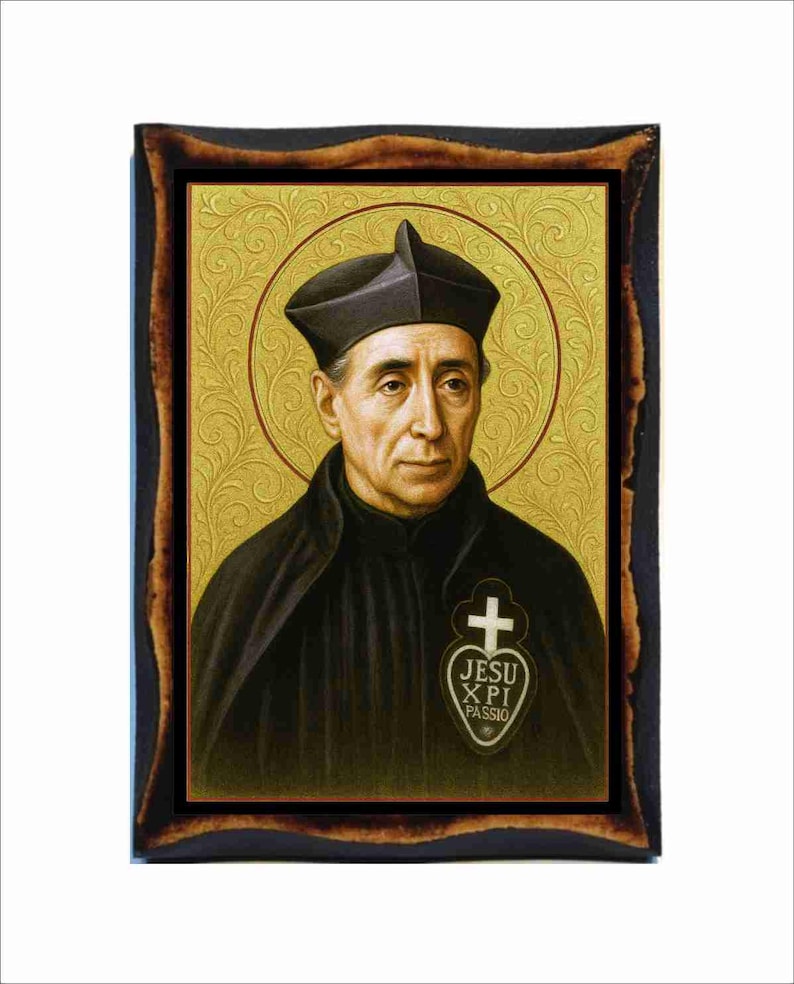 Charles of Mount Argus - Byzantine Art - Catholic Holy Card on Handmade ...