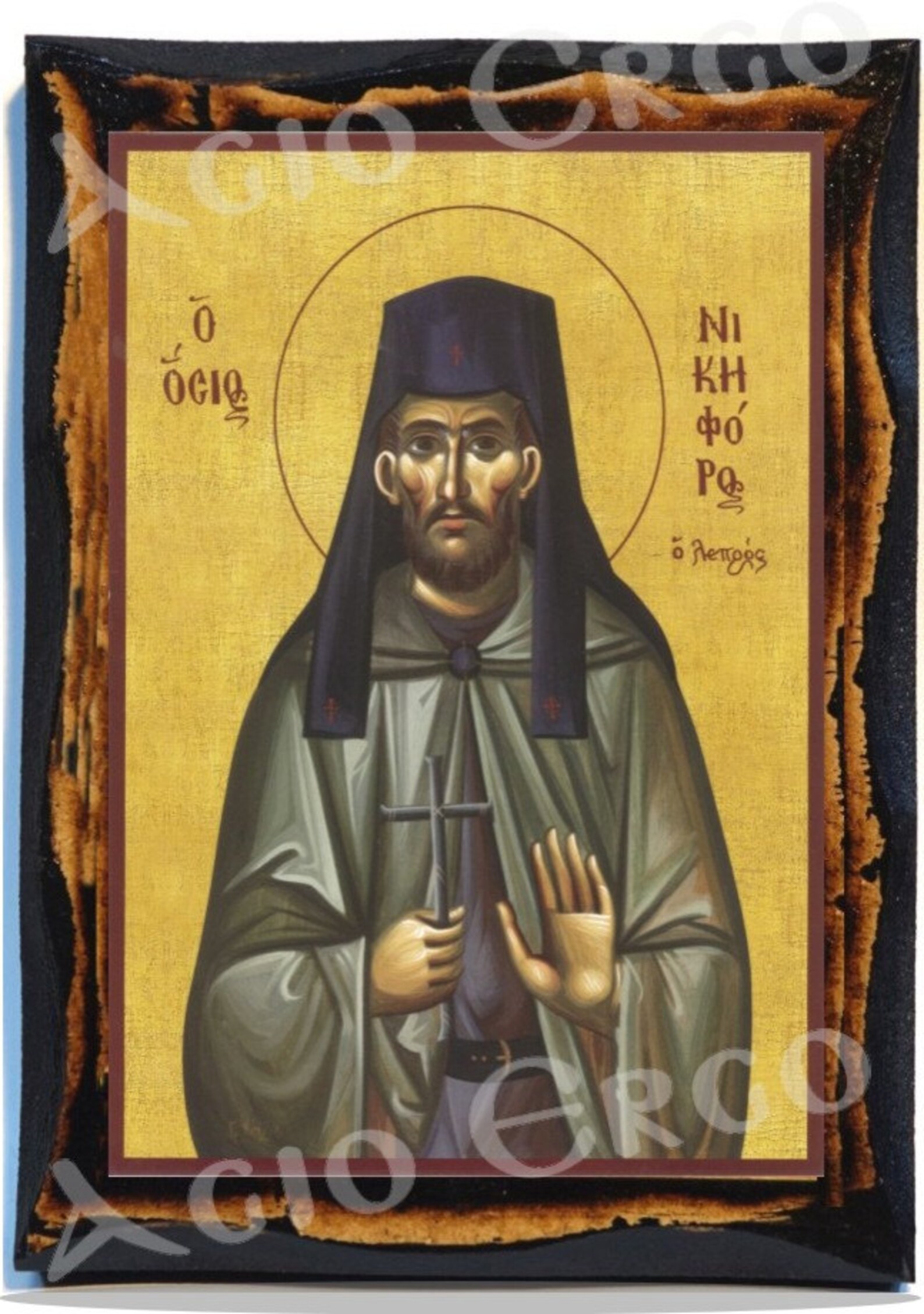 Saint Nicephorus de Melaatse Grieks-orthodoxe Russische berg - Etsy ...