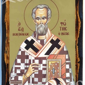 Saint Photios the Great Greek Orthodox Russian Mount Athos Byzantine ...