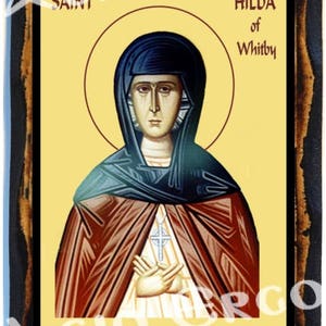 Saint Hilda of Whitby Hild of Whitby Roman Catholic - Etsy UK