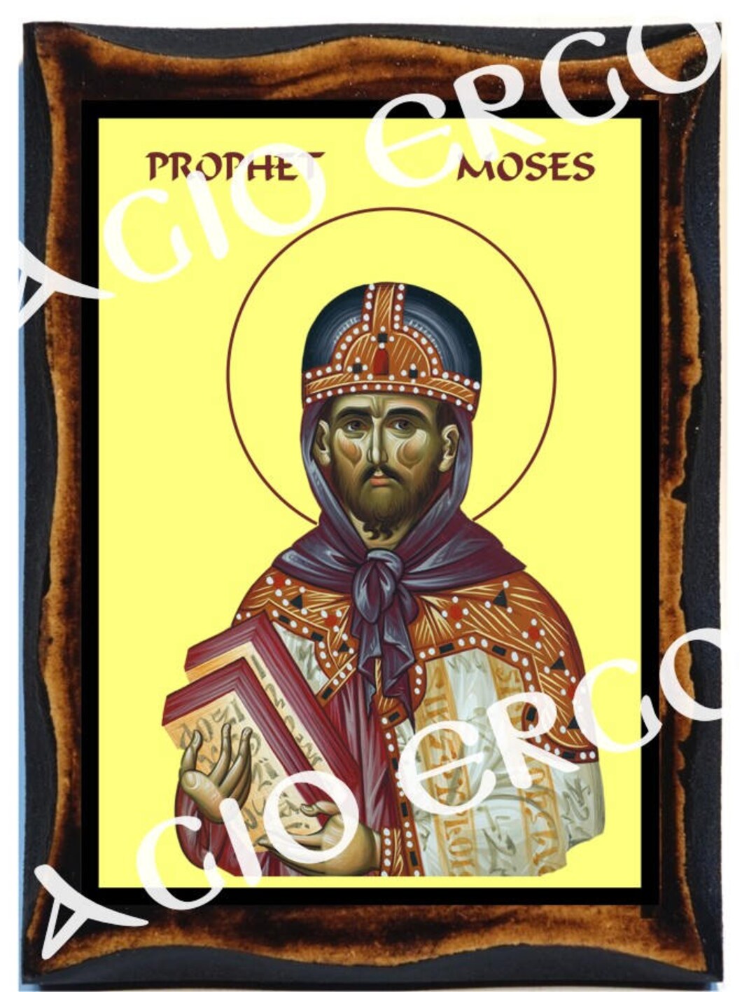 Prophet Moses Greek Orthodox Russian Mount Athos Byzantine Christian ...
