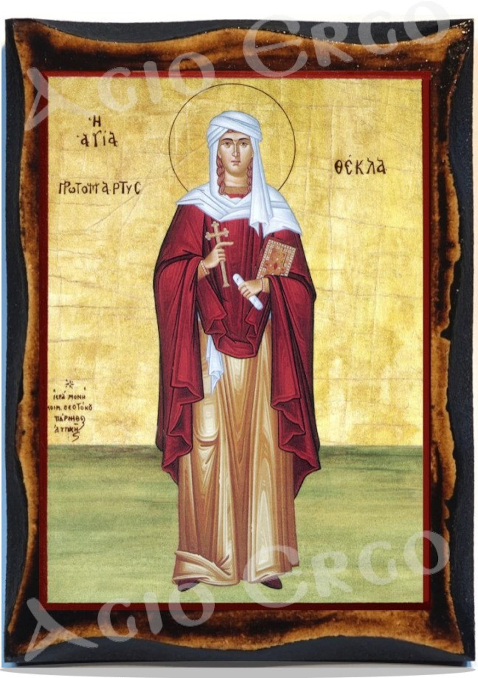 Saint Thecla Virgin and Martyr Greek Orthodox Russian Mount | Etsy