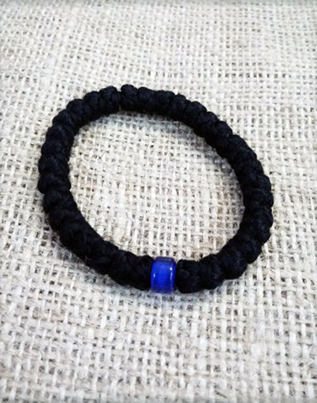 Prayer Rope 33 Knots Wool Blue Bead With Holy Anointing Oil - Etsy
