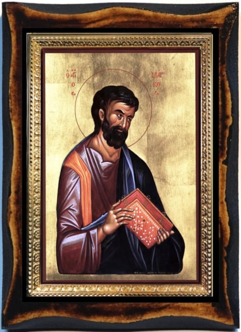 Saint Mark the Evangelistthe apostle Handmade wood icon on | Etsy