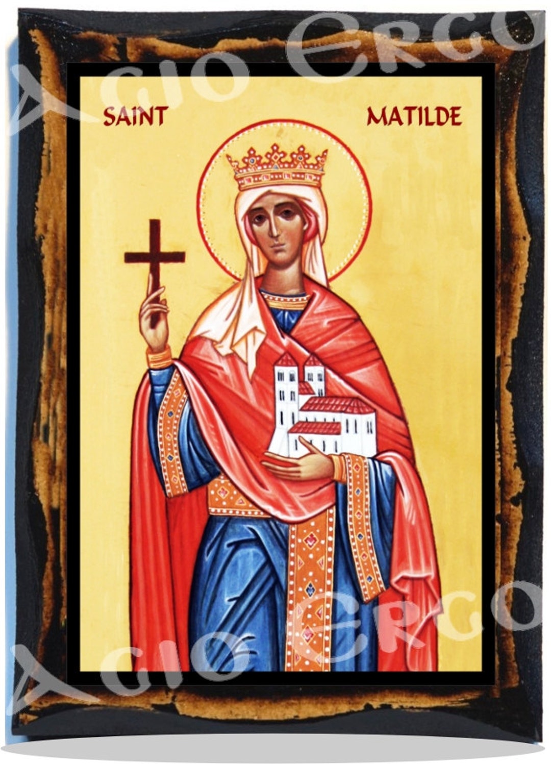 Saint Matilda of Ringelheim Christian Catholic Icon on Wood - Etsy