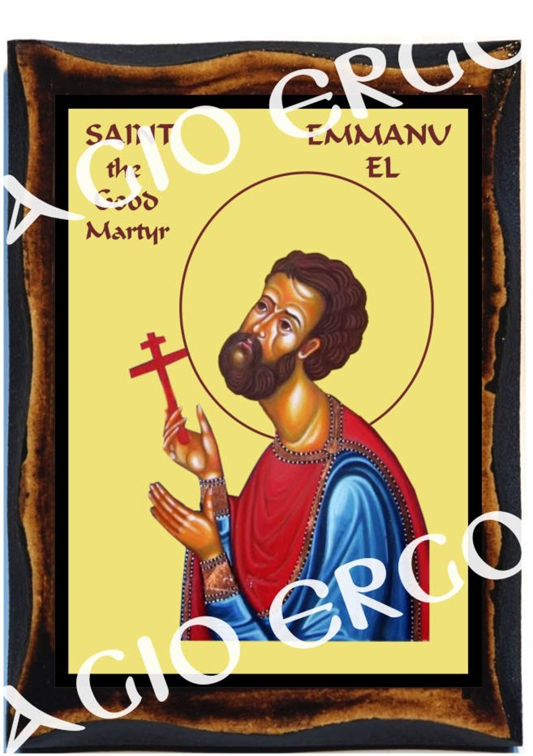 Saint Emmanuel the Good, Martyr Roman Christian Catholic Wood Icon ...