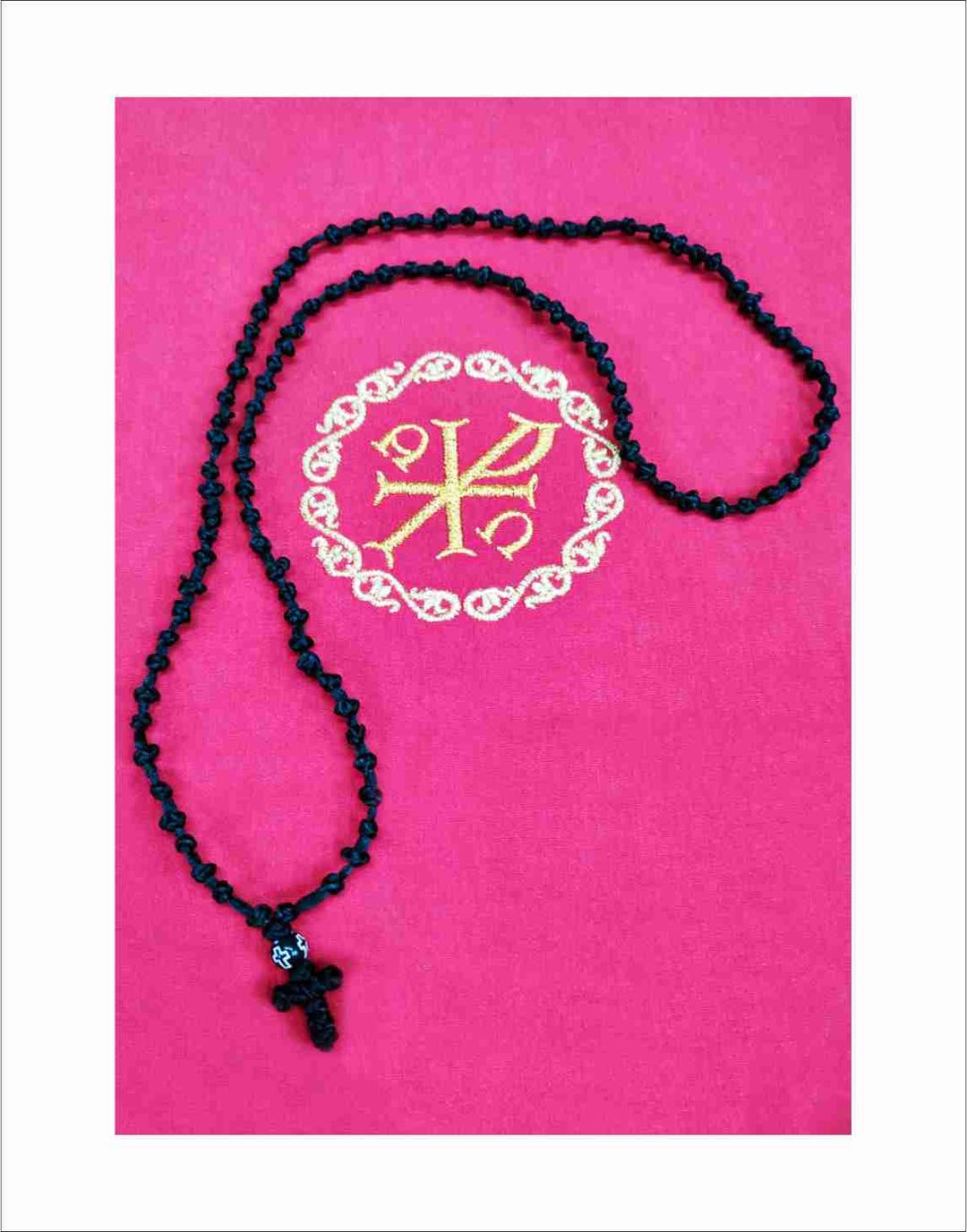 100 Knot Prayer Rope for the Neck and Prayer Blessed With Holy Μyrrh ...
