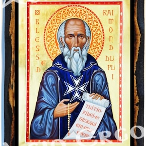 Saint Raymond Christian Roman Catholic Icon on Wood - Etsy