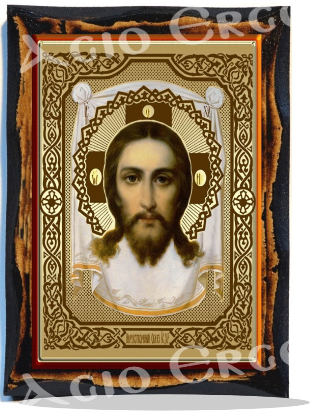 Image of Edessa agion Mandylion Greek Orthodox Russian Mount Athos ...